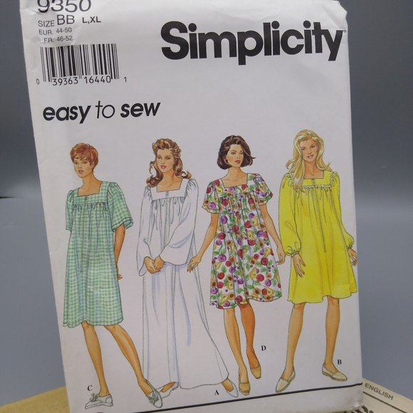 Simplicity | Office | Uncut Vintage Sewing Pattern Simplicity 935 Easy ...